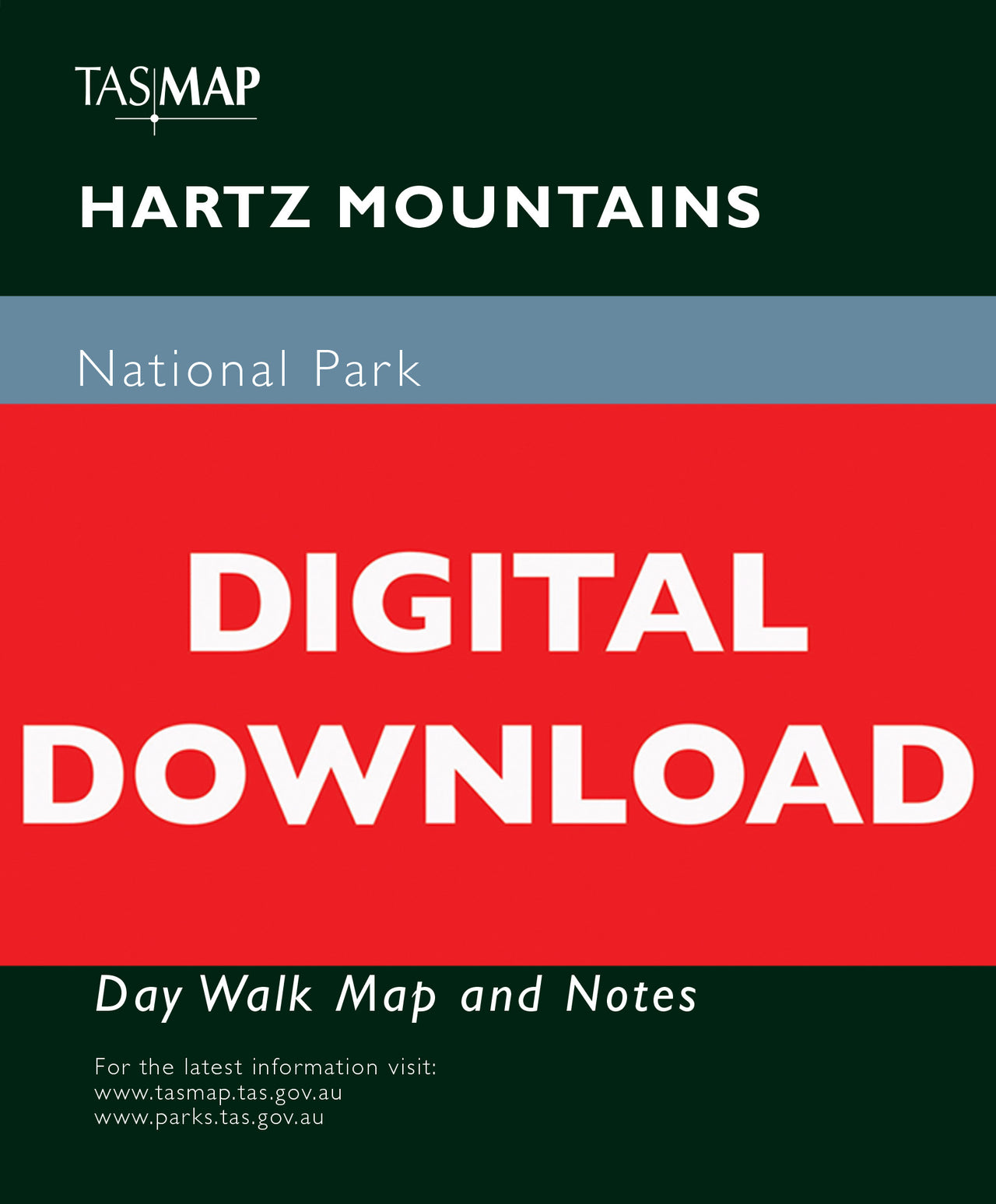 Hartz Mountains Day Walk Map – TASMAP