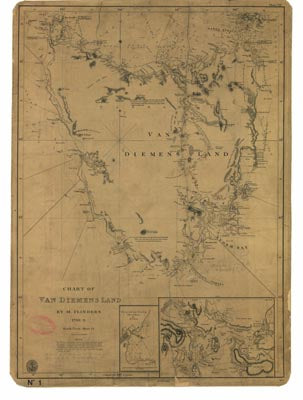 Flinders Chart 1798 - Historical Chart – TASMAP