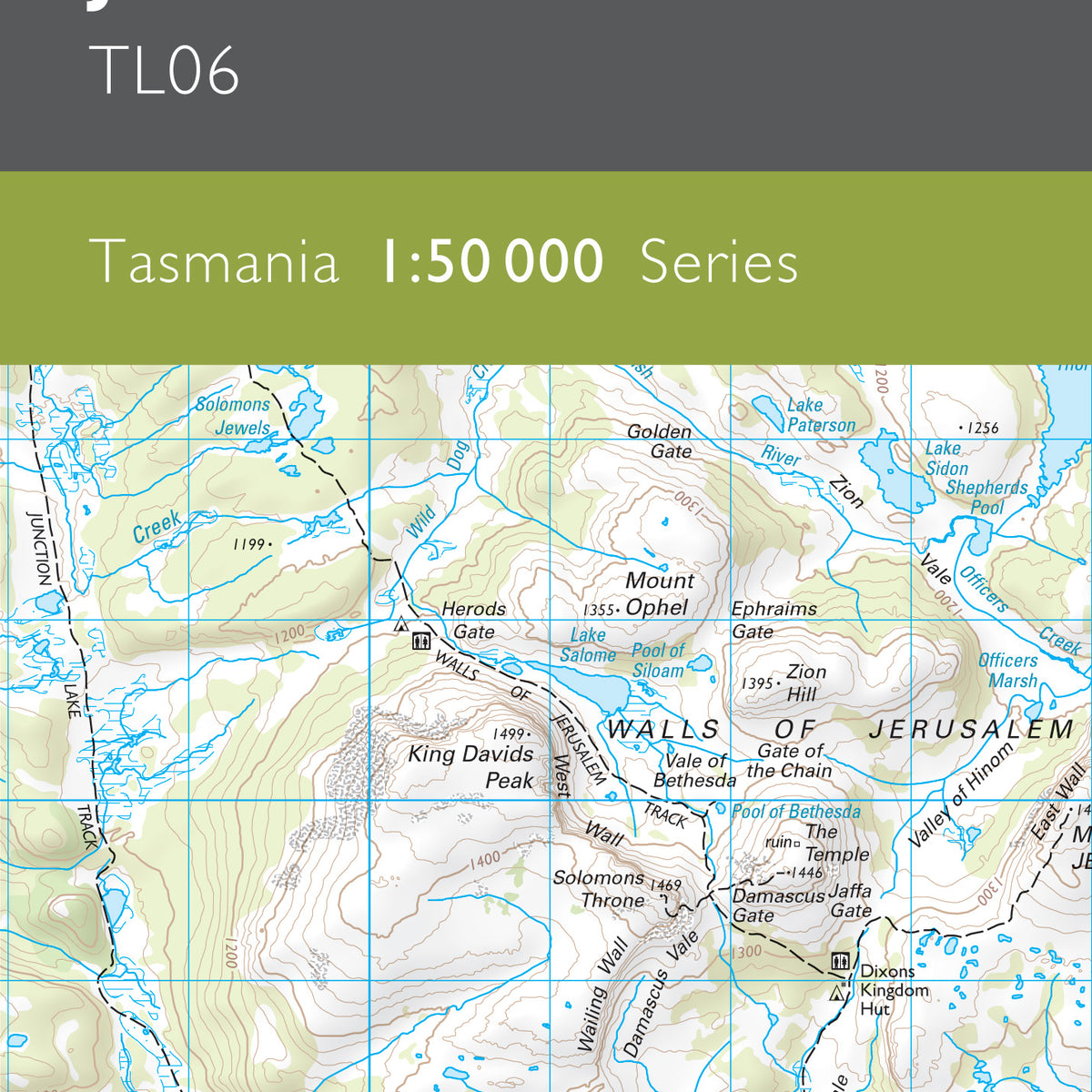 Jerusalem 1:50000 Topographic Map – TASMAP