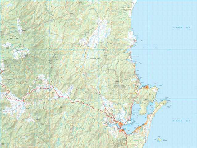 Bay Of Fires 1:50000 Topographic Map – TASMAP